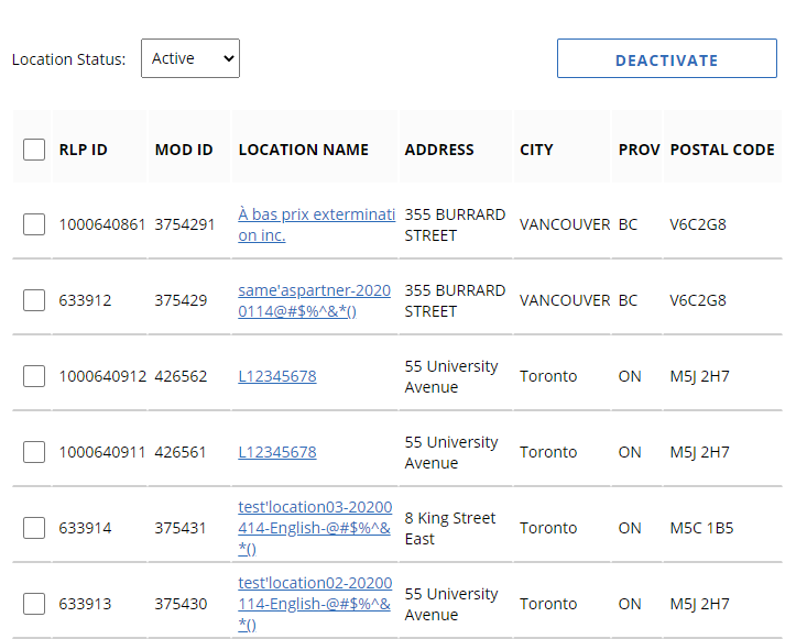 Partner Locations – CAA National Club Support